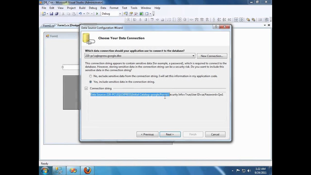 Data Base Connection Between C And Sql Only In 126 Min Avi Youtube