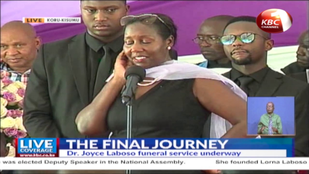 The late Joyce Laboso laid to rest at her marital home - YouTube