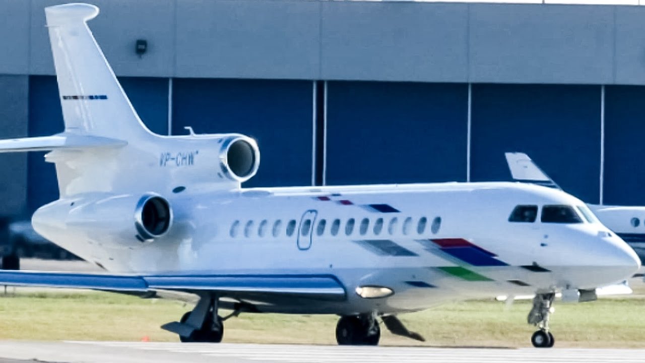 Volkswagen Falcon 7X (FA7X) landing & departing Montreal (YUL/CYUL ...