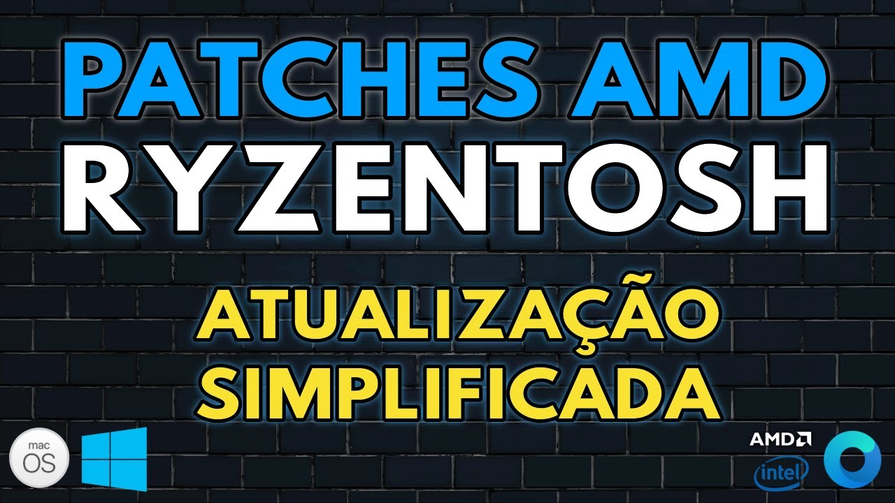 Como configurar e atualizar os Patches para AMD Ryzentosh do seu ...