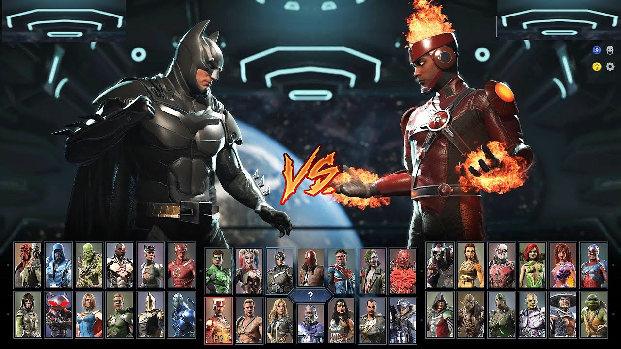 Injustice 2 Gameplay Batman Vs Fire Storm & Super Moves - YouTube