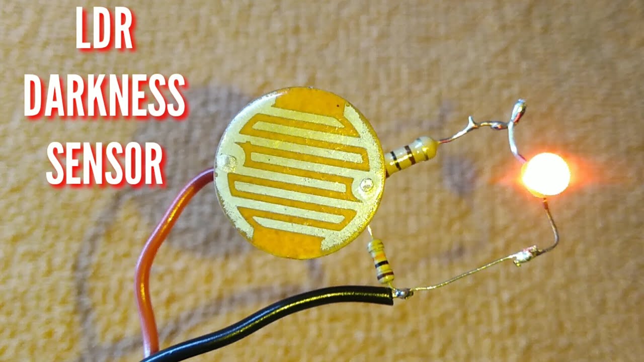Darkness Sensor Circuit | LDR Darkness Sensor Circuit Simple DIY - YouTube