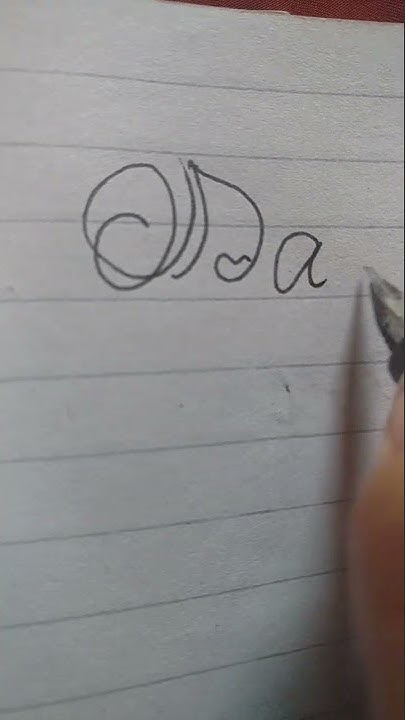 How to write "Dad" in Cursive Writing||Handwriting practice ...