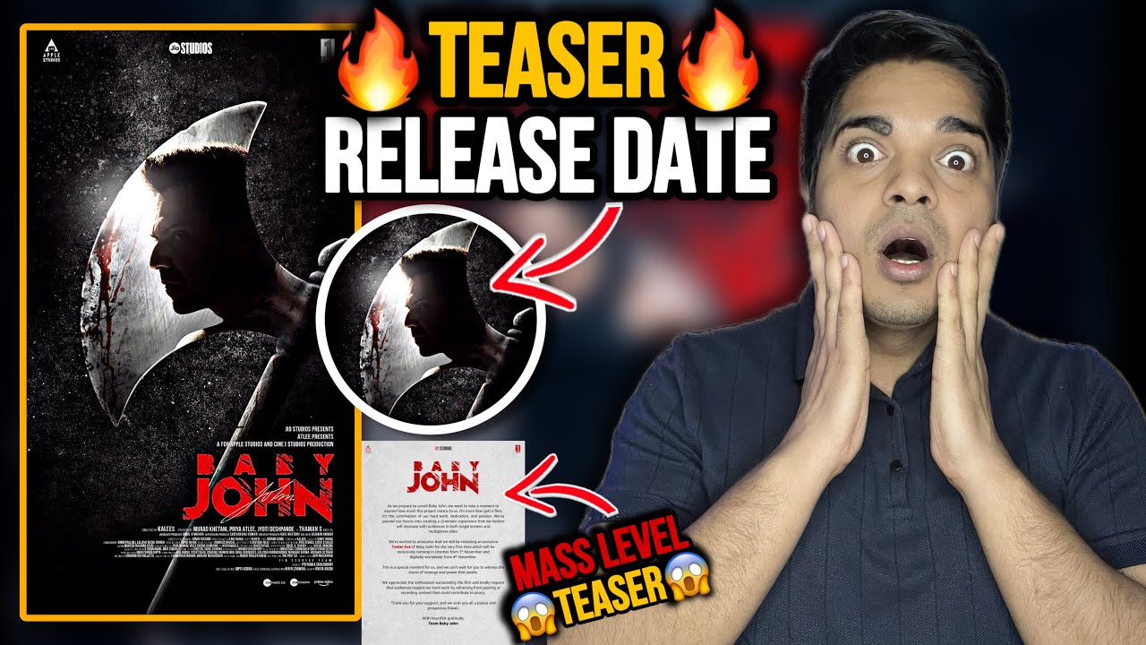 Baby John Teaser Release Date | Baby John Teaser Today Release | Baap ...