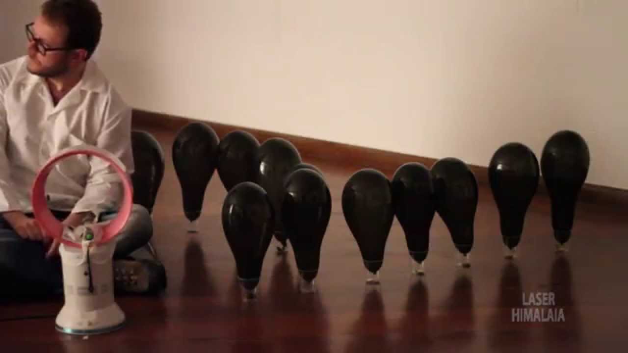 Laser Popping Balloons - Burning Laser - YouTube