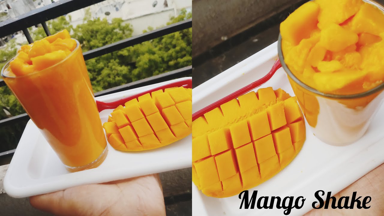 Mango Milkshake |Thick Mango Milkshake | 2 Ingredients Recipe | # ...