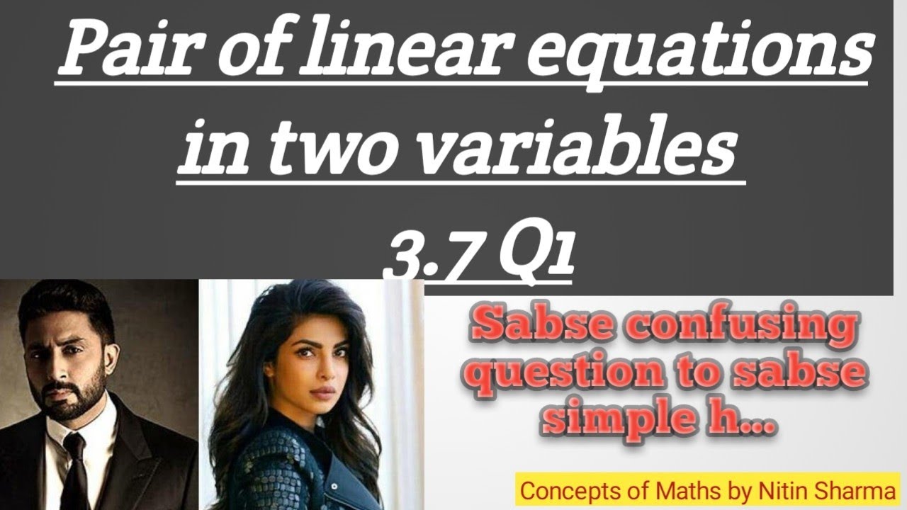Class 10 Exercise 3 7 Q1 Pair Of Linear Equations In Two Variables CBSE Class 10 Exercise 3 7 Q1 Pair Of Linear Equations In Two Variables CBSE