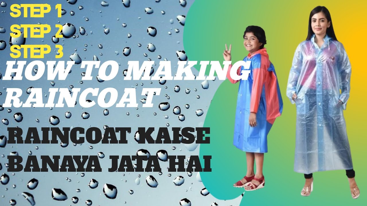 How to Make a Raincoat at Home | DIY Raincoat Making | Raincoat Kaise ...