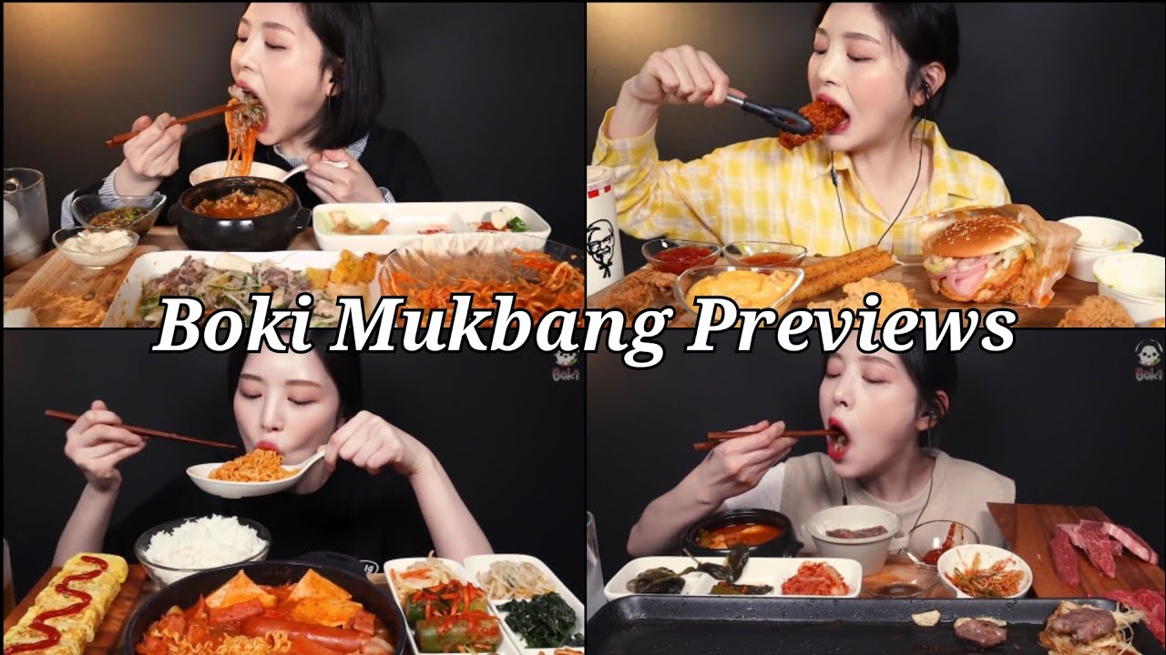Compilation of Boki Mukbang Previews | Boki | - YouTube