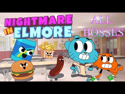 The Amazing World of Gumball: Nightmare in Elmore - All Bosses