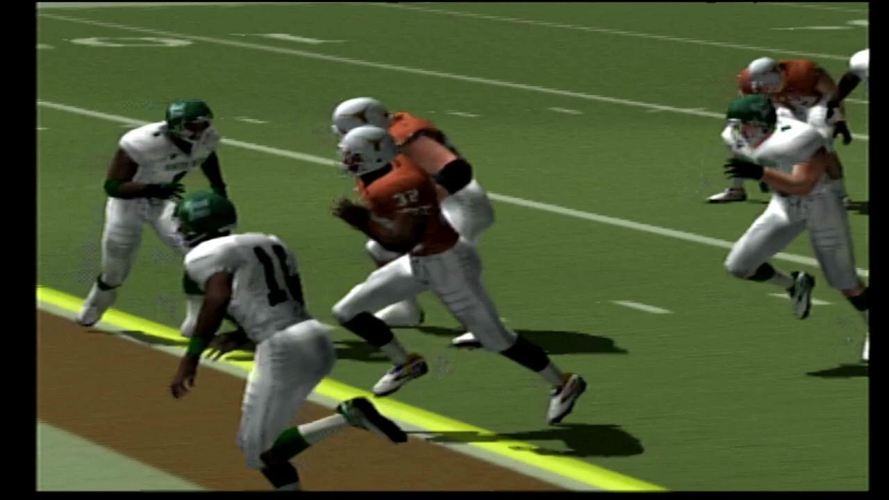 NCAA Gamebreaker 2004 Texas Longhorns vs North Texas Mean Green - YouTube