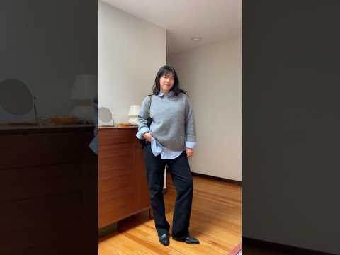 Button down shirt + sweater 🩵 #shorts #ootd #springoutfit #springstyle #grwmoutfit #outfitideas