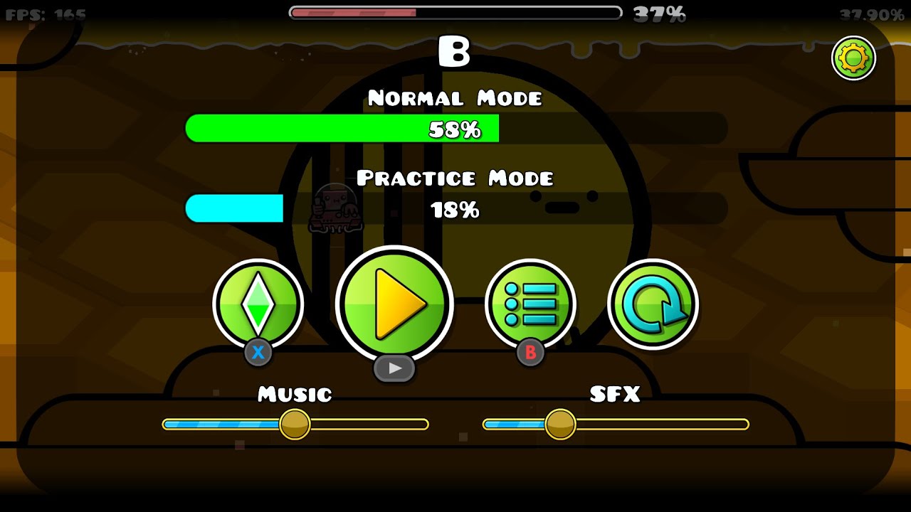 BEATING B IN GEOMETRY DASH TODAY - YouTube