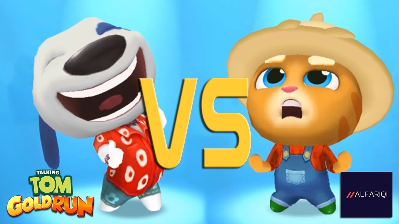 Talking Tom Gold Run Game Farmer Ginger Vs Hawaiian Hank Youtube