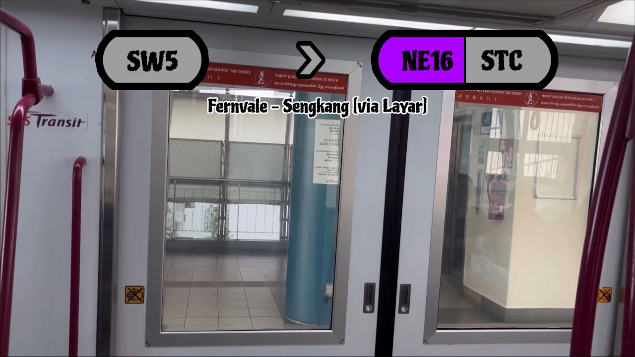 SKLRT(W) - C810 ride from Fernvale - Sengkang via Layar - YouTube
