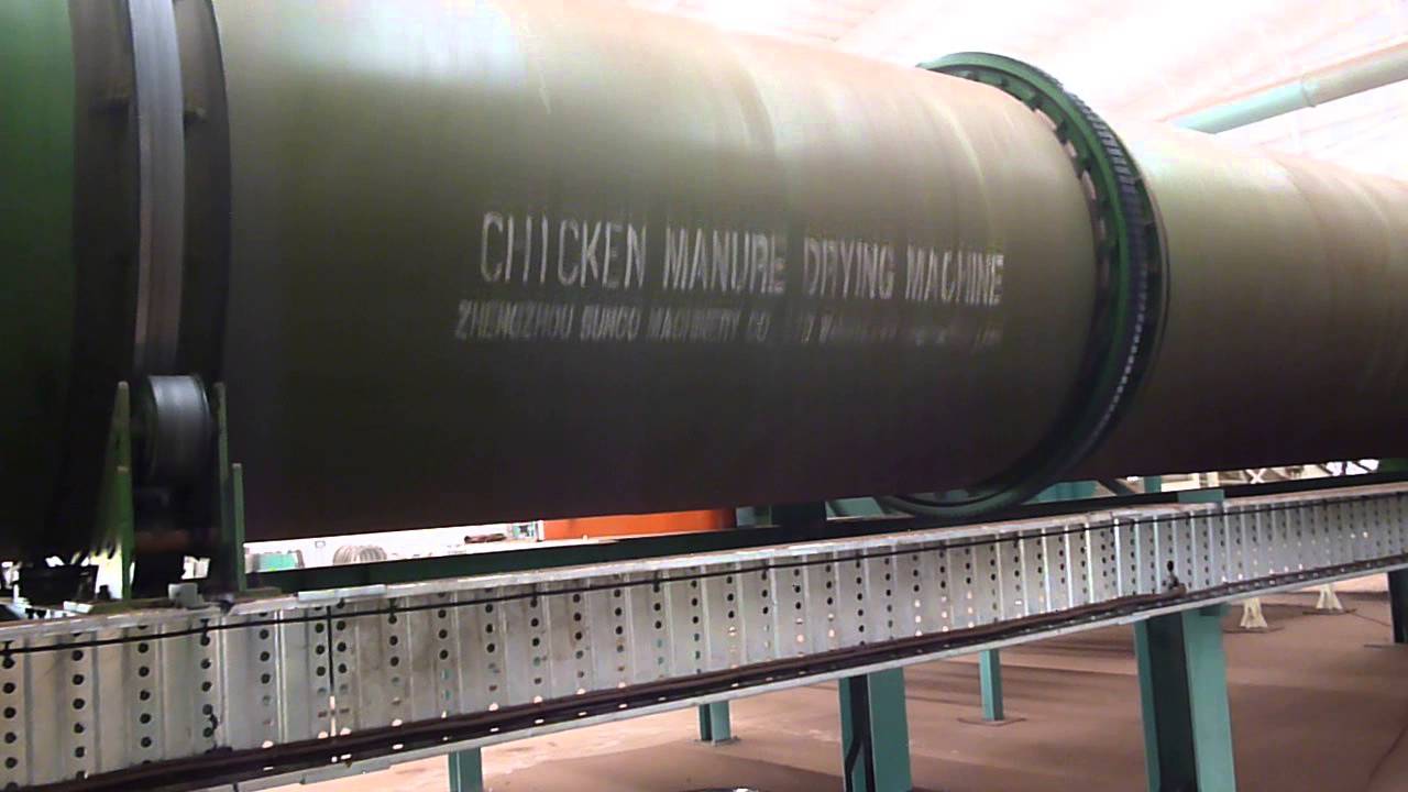 Poultry Manure Dryer for producing organic fertilizer - YouTube