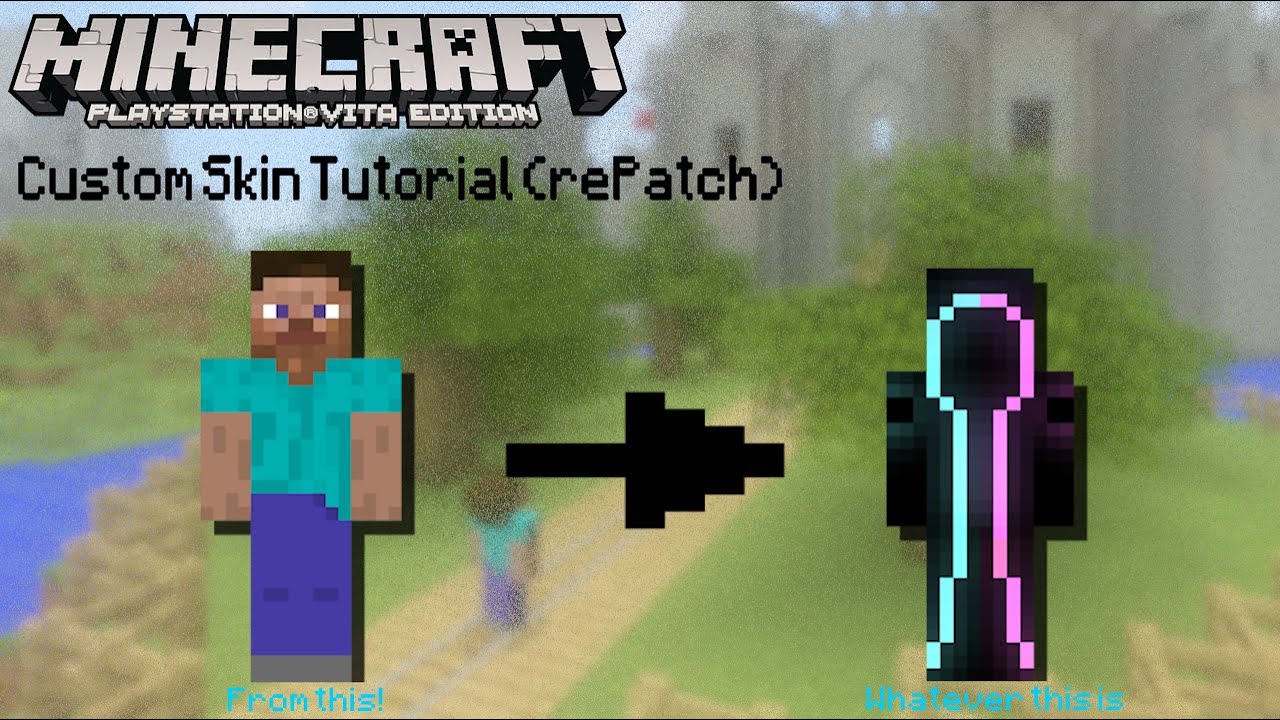 Minecraft Legacy Console Edition | How to Add Customs Skins on PS Vita ...