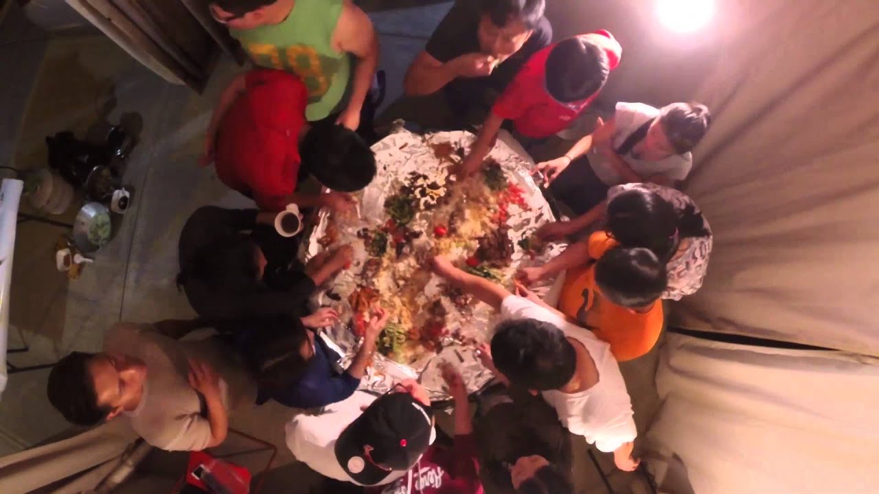 Family Dinner: Boodle Fight 2015 - YouTube
