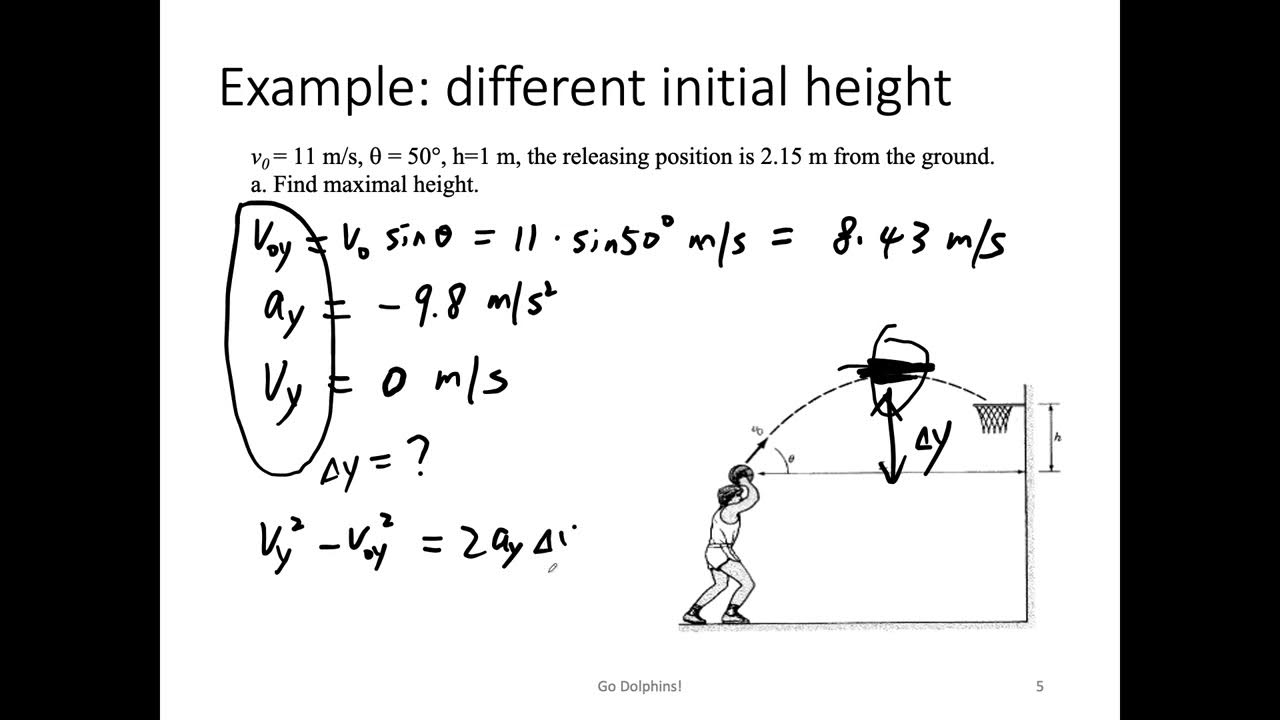 Basketball as projectile motion - YouTube