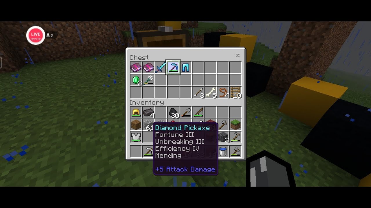 MINING PAKE PICKAXE DEWA #39 Minecraft Pocket Edition - YouTube