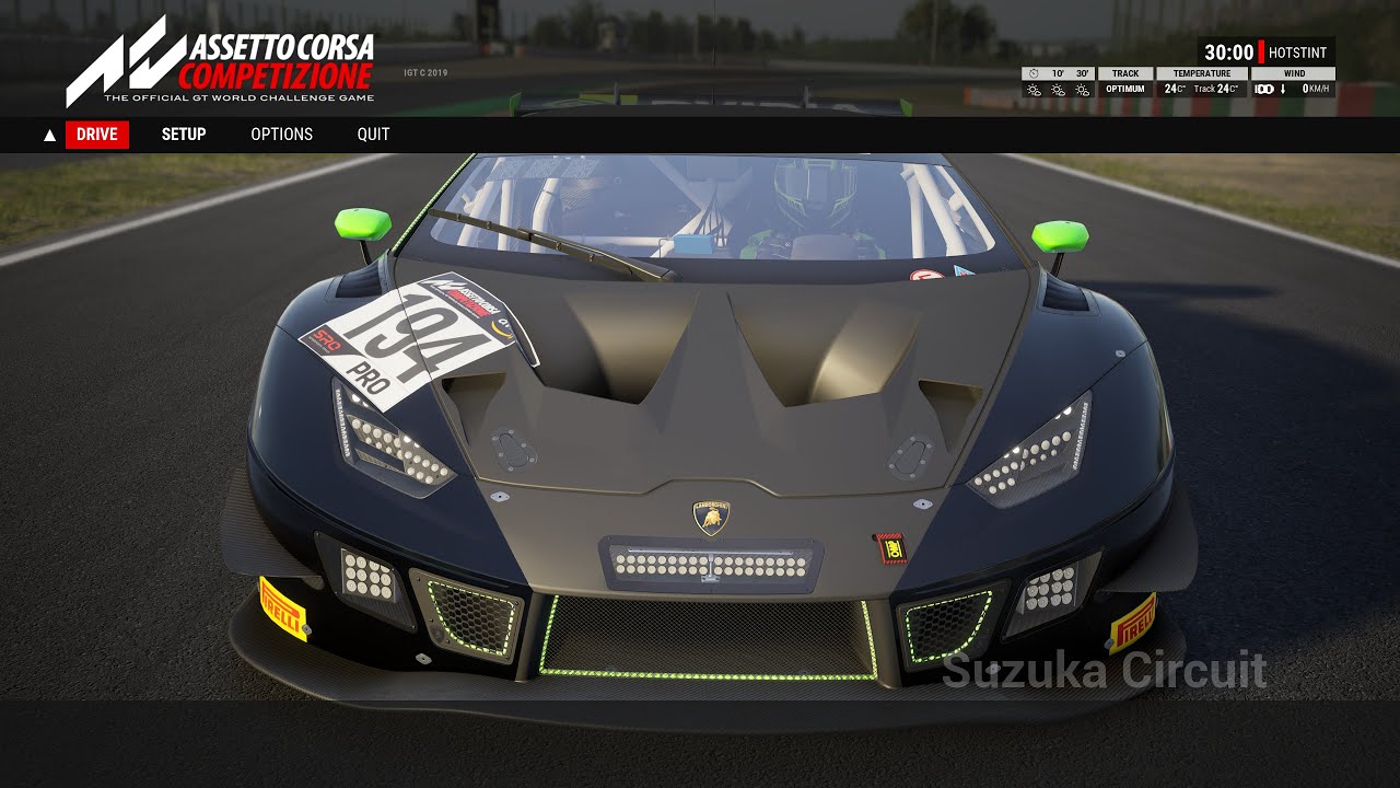Assetto Corsa Competizione:4K@60/ Mini TRACK GUIDE & RACE SETUP Huracan EVO@ Suzuka / W SETUP ...