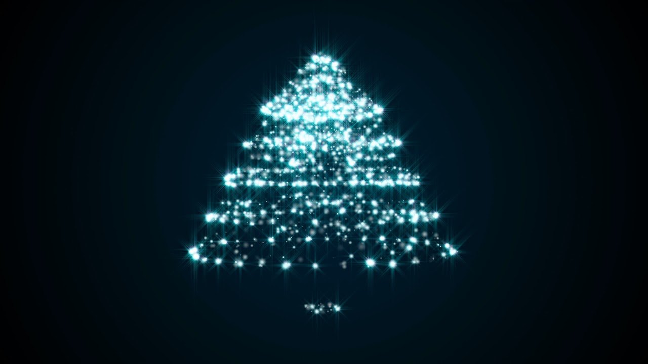 Particle Christmas Tree Seamless Loop Video | Free Background Footage ...