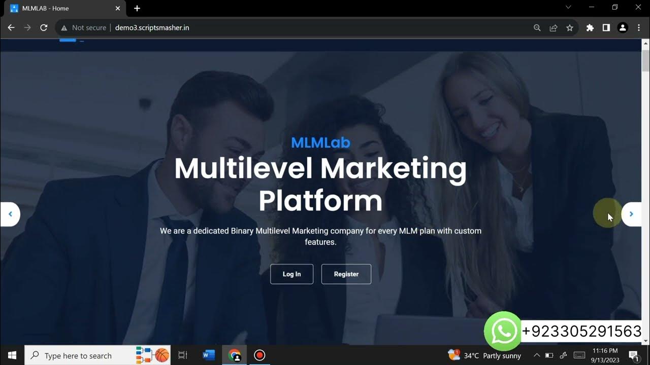 Create Complete Multi Level Marketing Website With Free Mlm Lab Php Script || MLM Lab Script ...