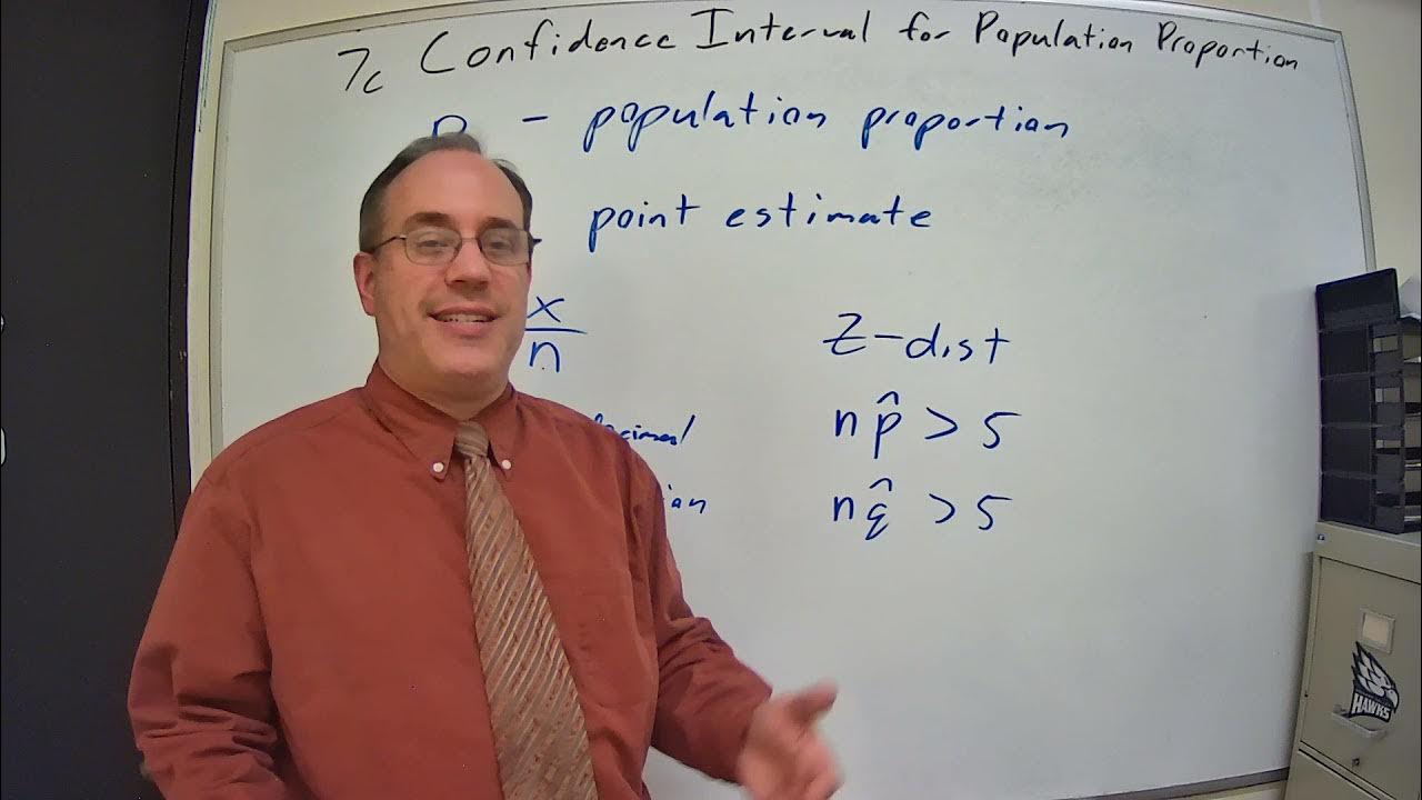 7c Part 1Confidence Interval for Population Proportion - YouTube