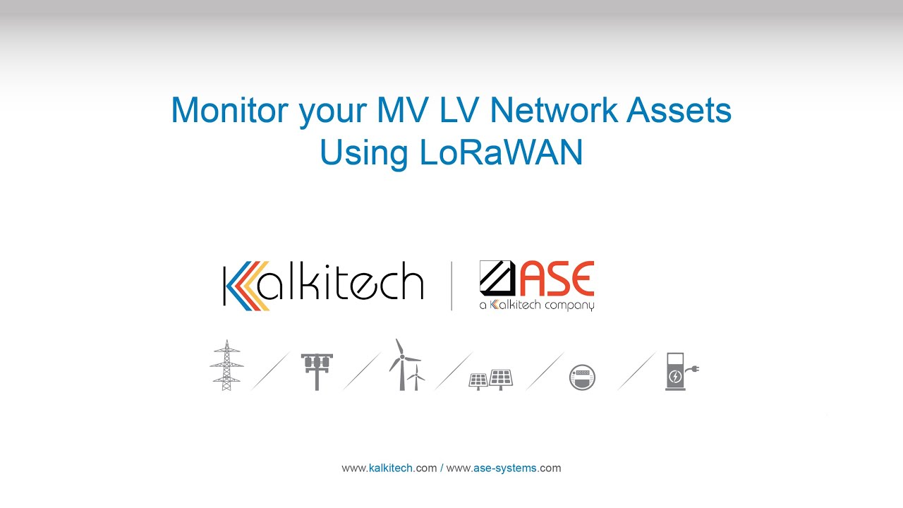 Monitor your MV LV network assets using LoRaWAN - YouTube