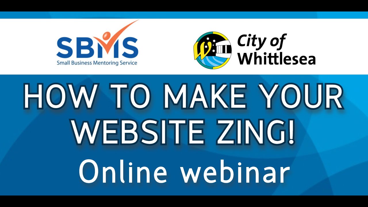 Make your website zing - YouTube
