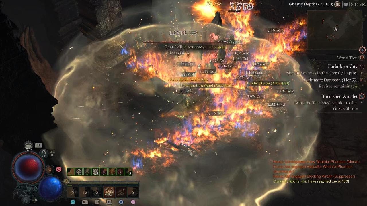 Diablo 4 - Hitting Level 100 Season 2 Firewall Sorcerer - YouTube