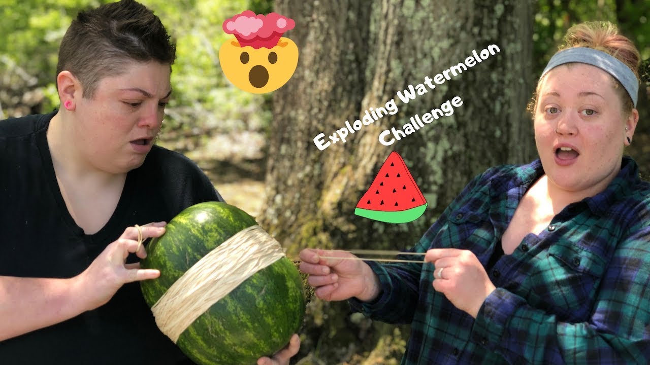 Exploding Watermelon Challenge| Hilarious| Lesbian| LGBT| - YouTube