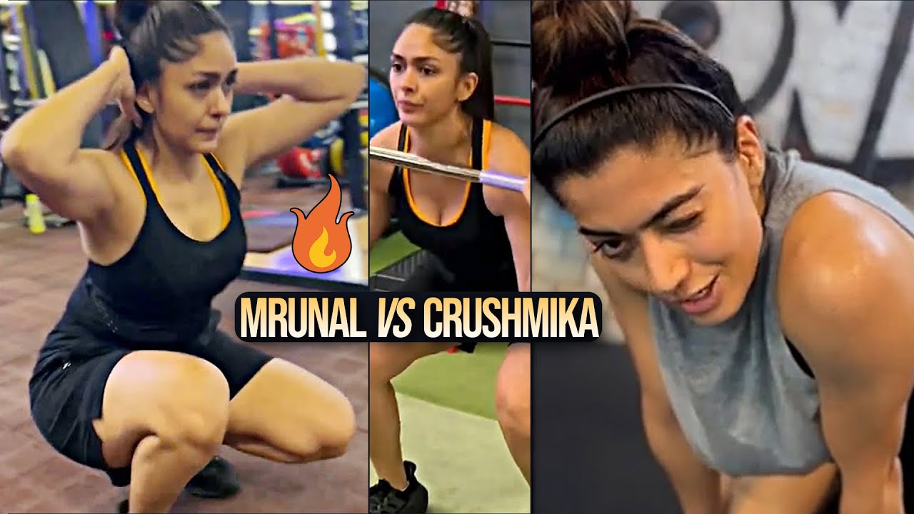 Rashmika Mandanna And Mrunal Thakur Latest GYM Workout Videos | Daily ...