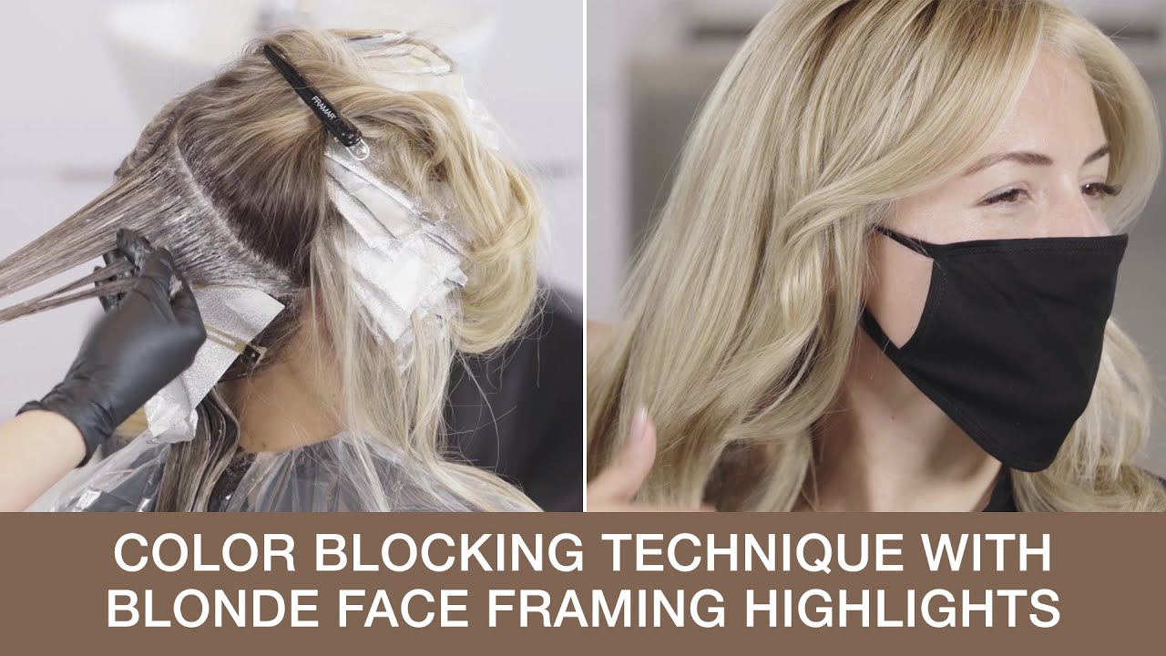 Color Blocking Technique with Blonde Face Framing Highlights | Rooted ...
