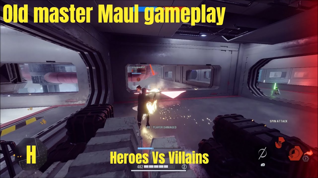 Old master Maul gameplay | Heroes Vs Villains | Star Wars Battlefront ...