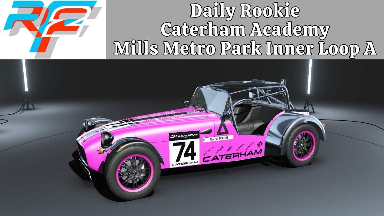 RF2 First race in the Caterham Academy Car at Mills Metropark Inner ...