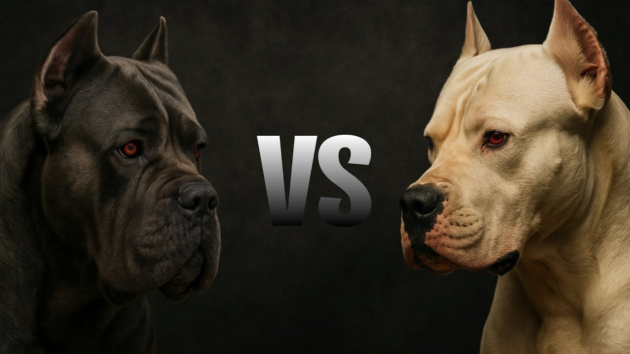 Two Titans Face Off: Dogo Argentino vs Cane Corso! - YouTube