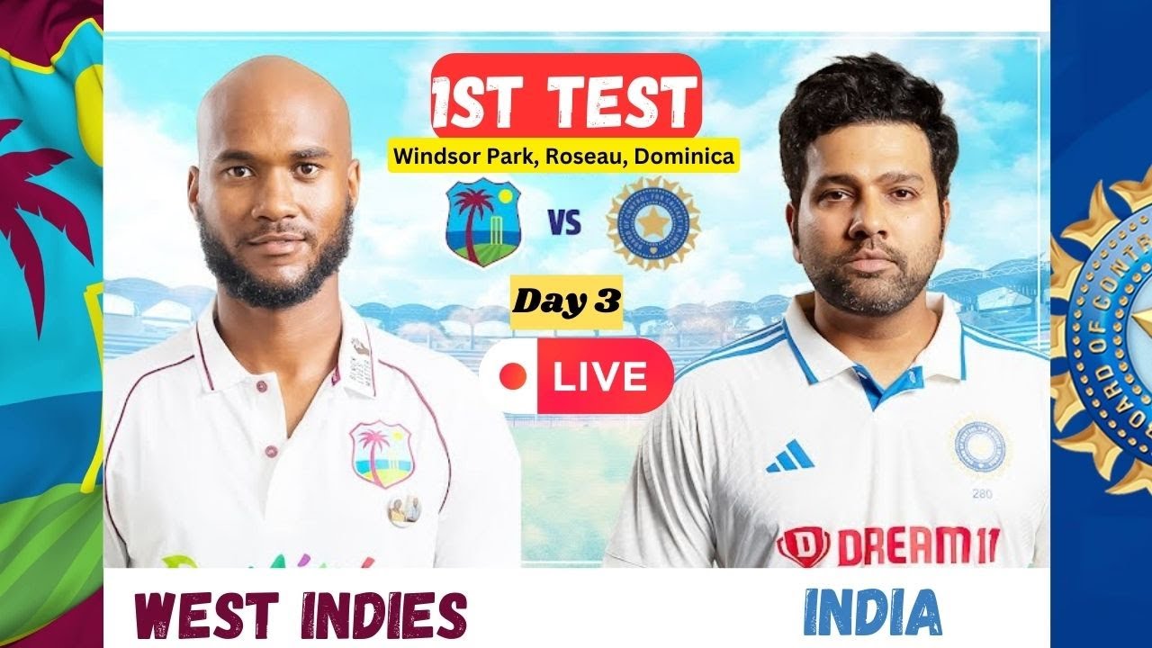 #livestream Live Match Today |IND vs WI 1st TEST, IND vs WI 2023 | Live ...