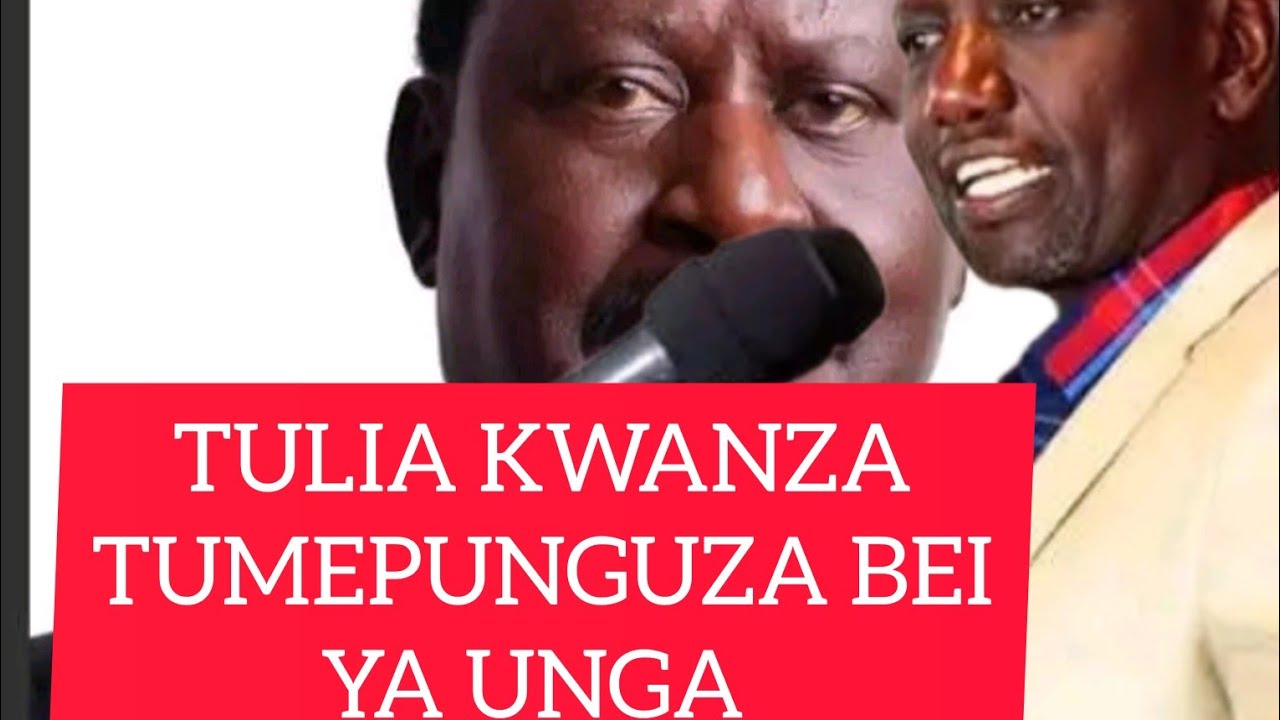 TUMEPUNGUZA BEI YA UNGA!WACHENI KELELE! BAADHI YA WAKENYA WASEMA BEI YA ...