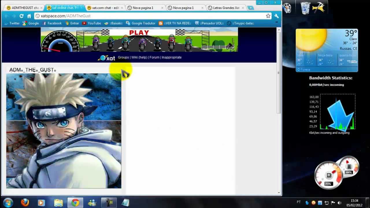Como personalizar perfil do xat.com - YouTube