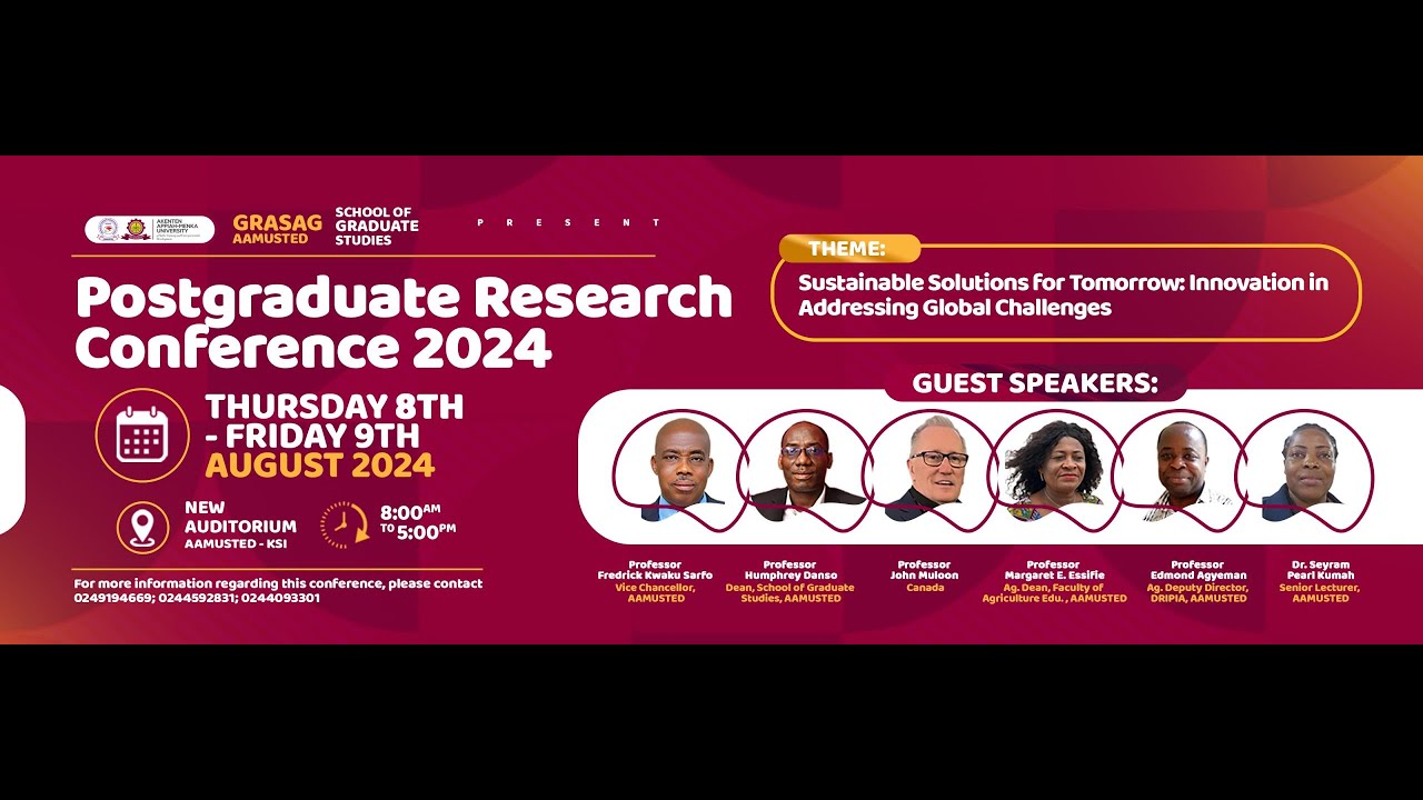 AAMUSTED POSTGRADUATE RESEARCH 2024 - YouTube