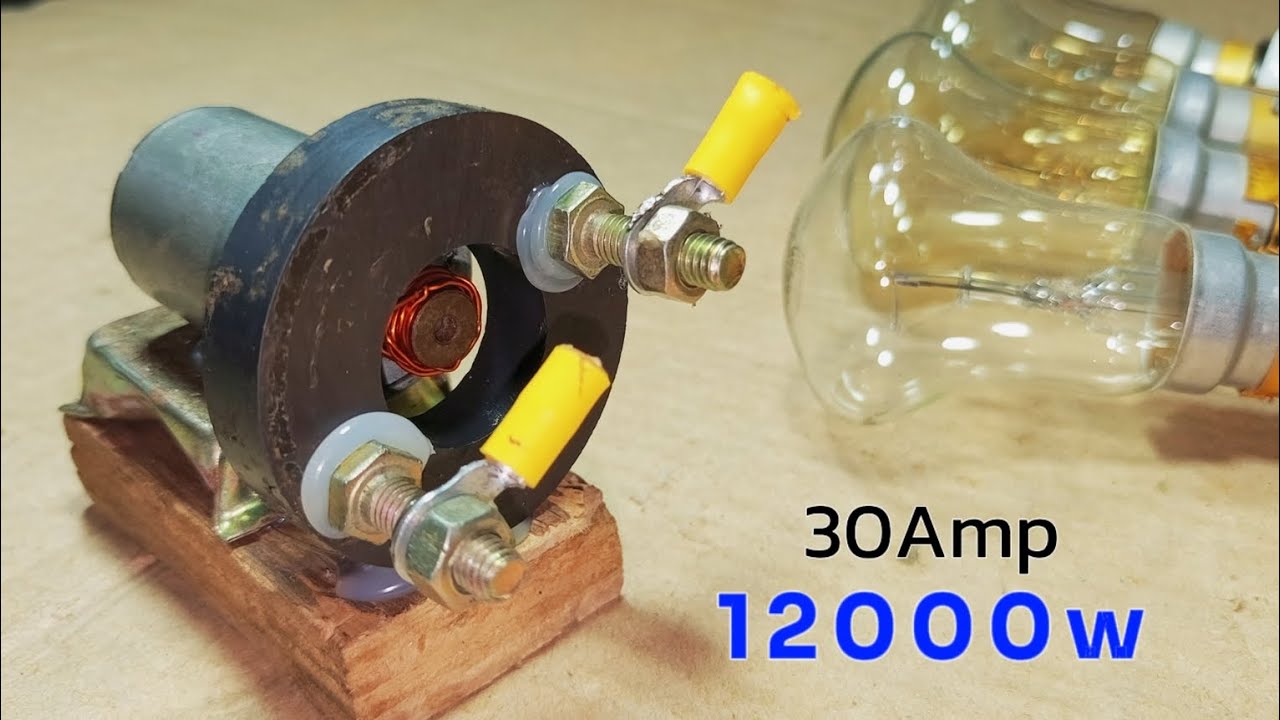 Infinite Free Energy! I Built a Magnetic Flywheel Motor! 100% Self ...
