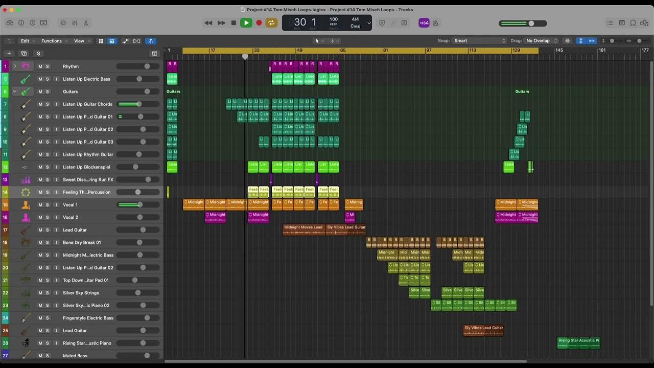 Logic Pro Loops Songbuilding - YouTube
