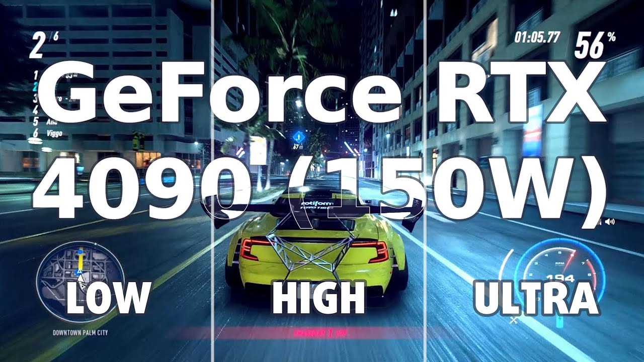 🎮 NVIDIA GeForce RTX 4090 [Laptop, 150W] - Need For Speed Heat gameplay ...