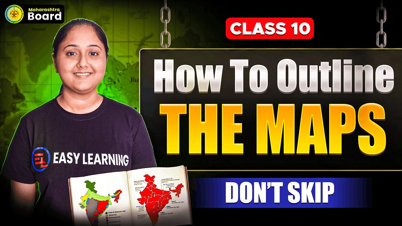 How to Outline the Maps in Geography - Class 10th MH Board 2026 - YouTube