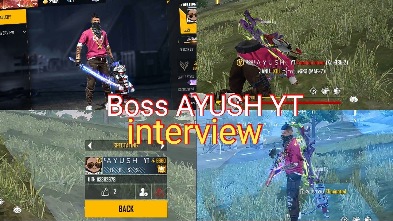 Boss AYUSH YT interview for Sun games id for description Box - YouTube