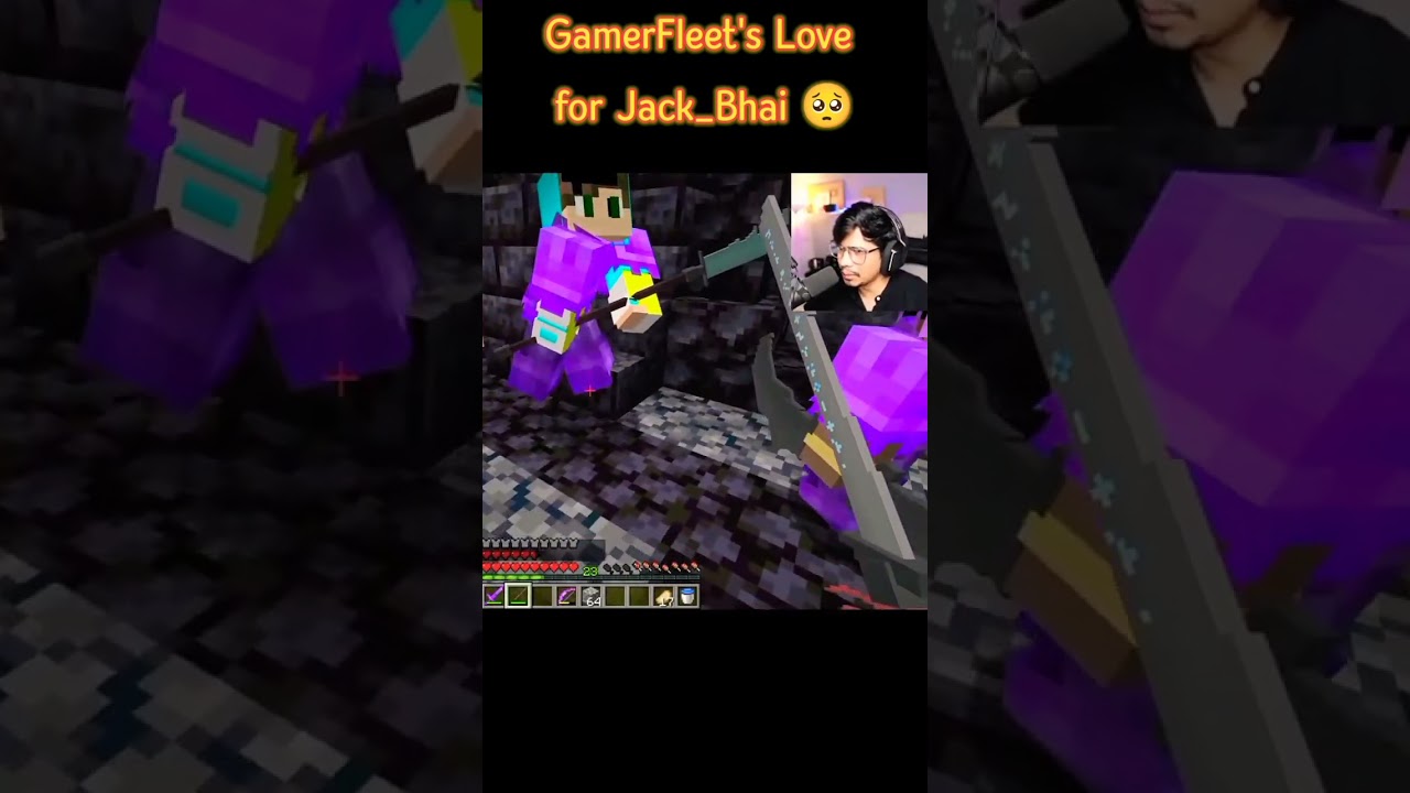 GamerFleet's Love for Jack_Bhai 🥺 || @GamerFleet #minecraft # ...