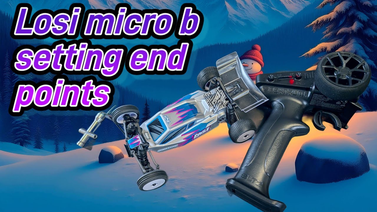 LOSI 1/24 Micro-B 2WD Buggy RTR setting end points - YouTube