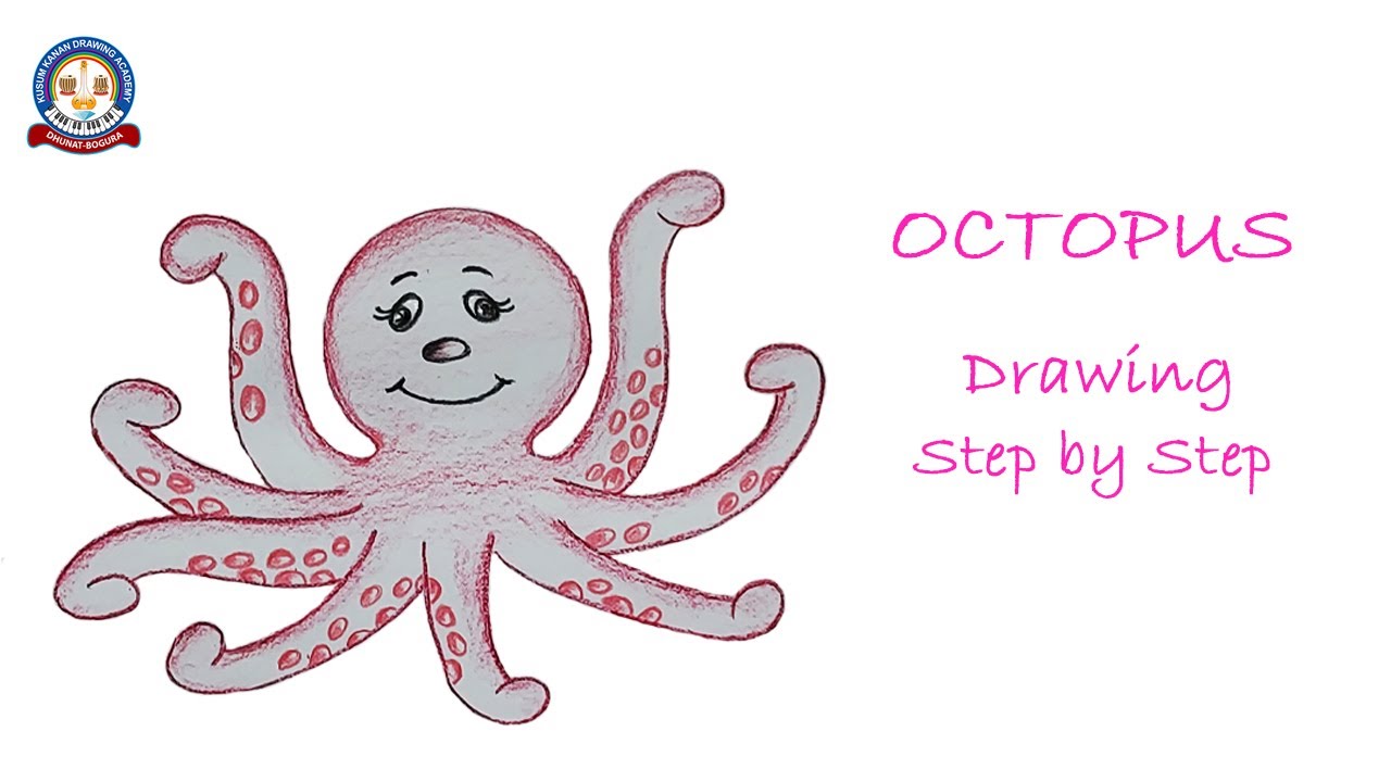 How to Draw Octopus Easy | kusum kanan | - YouTube