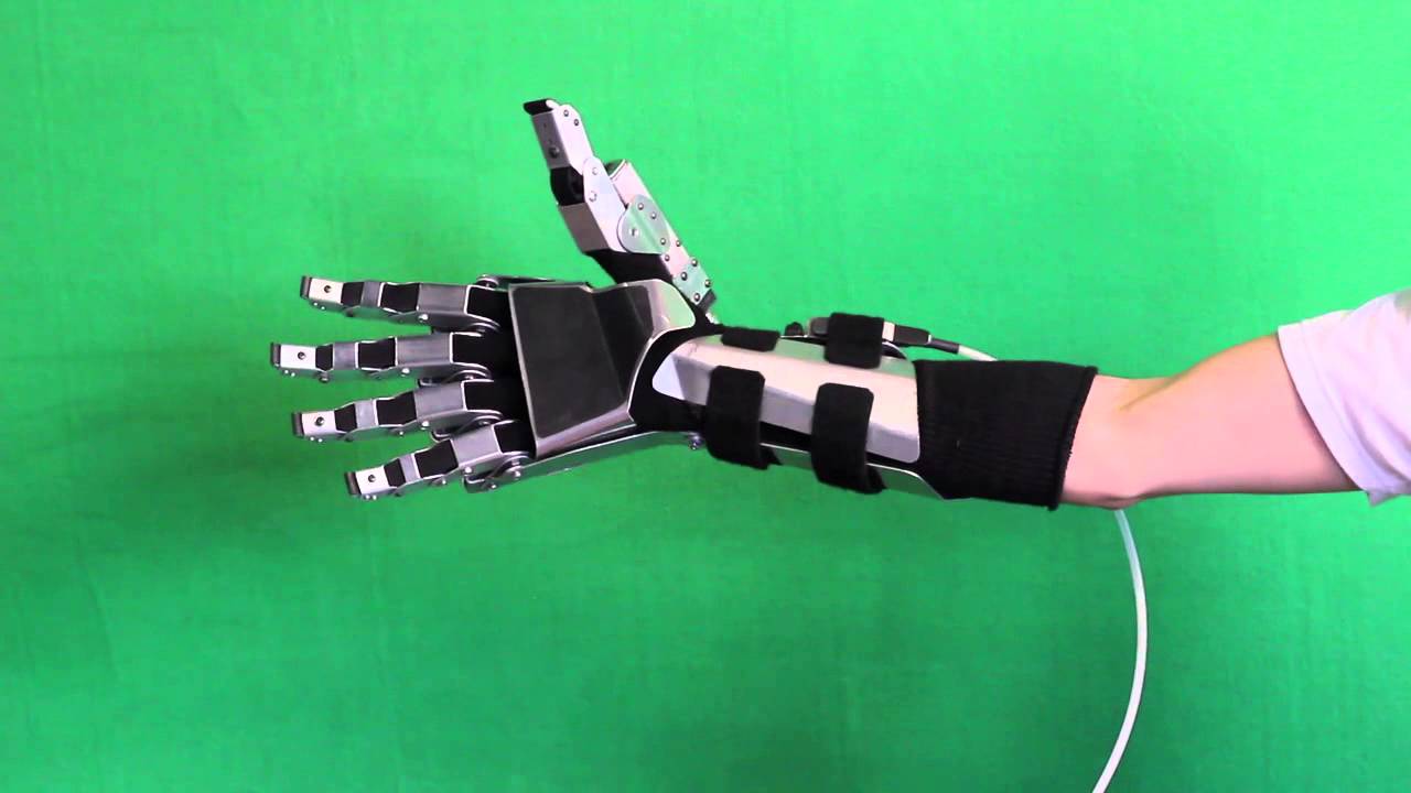 Exo Gauntlet Version 2.5 - Range of Motion Demonstration - YouTube
